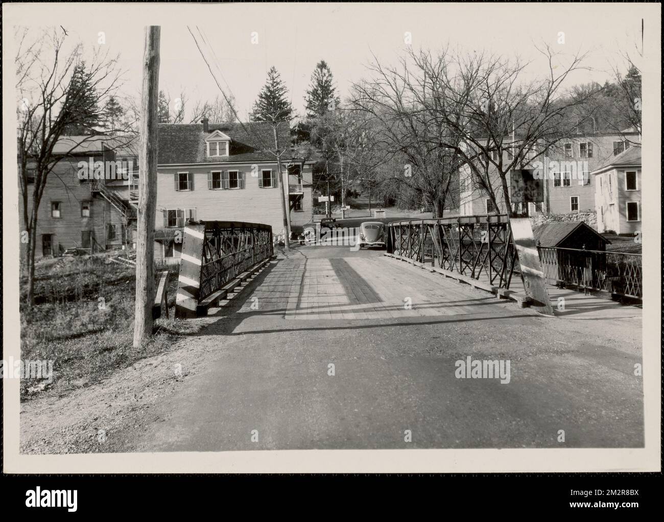 Enfield bridge, Enfield, Mass., ca. 1935 , waterworks, reservoirs water ...