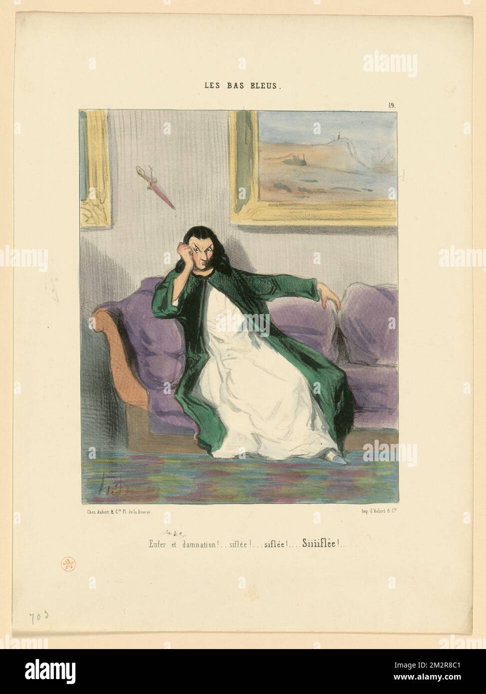 Enfer et damnation! Sifflée!.... Honoré Daumier (1808-1879 ...