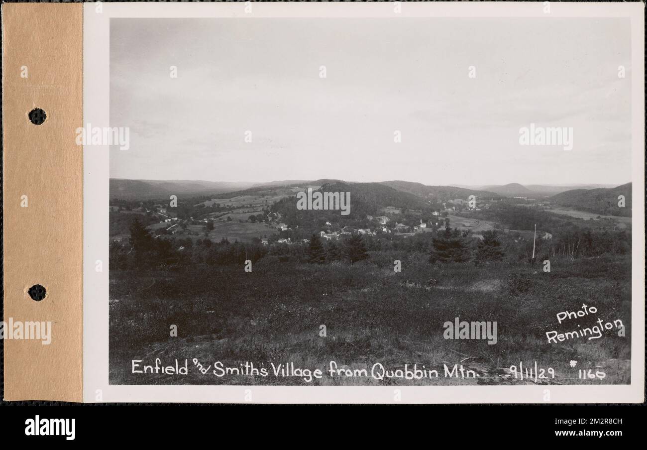 Enfield and Smith's Village from Quabbin Mountain, Enfield, Mass., Sep ...