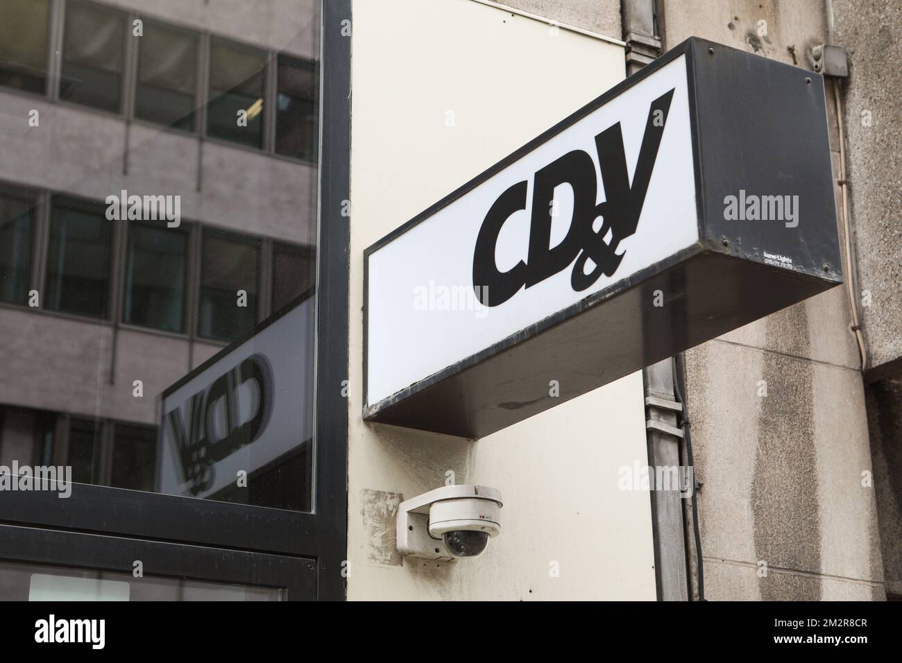 Illustration picture shows the headquarters of CD&V party in Brussels ...