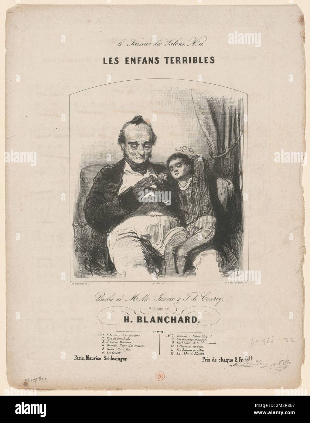 Les Enfants Terribles ,. Paul Gavarni (1804-1866). Lithographs and ...