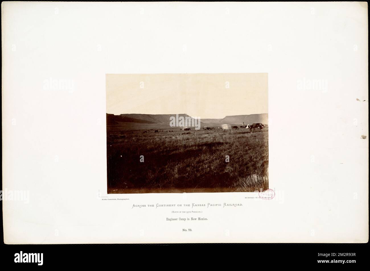 Engineer camp in New Mexico. , Camps. Photographs of the American West ...