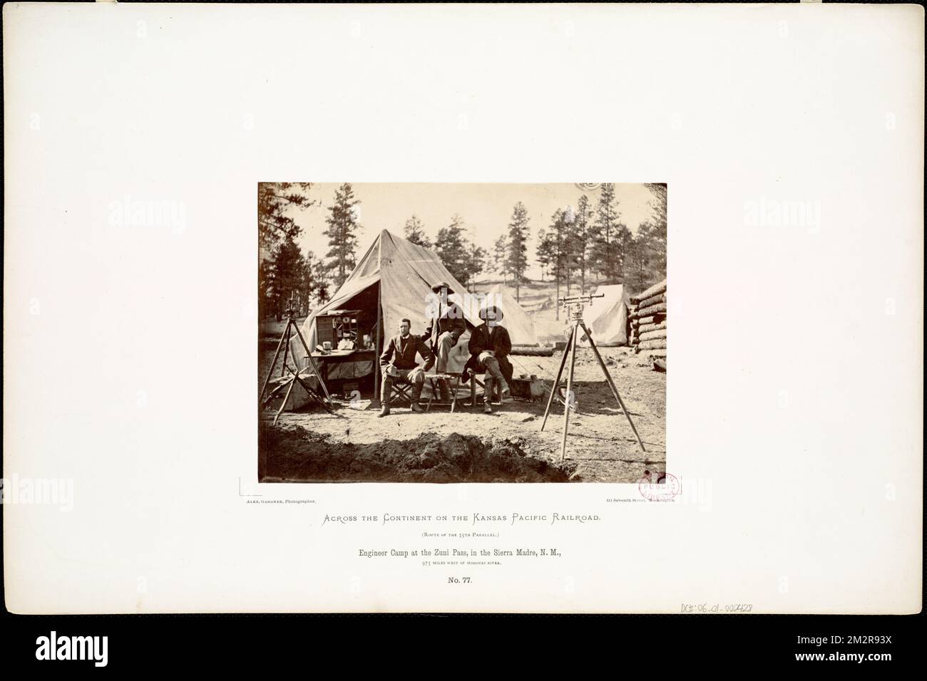 Engineer camp at the Zuni Pass, in the Sierra Madre, N.M., 975 miles ...