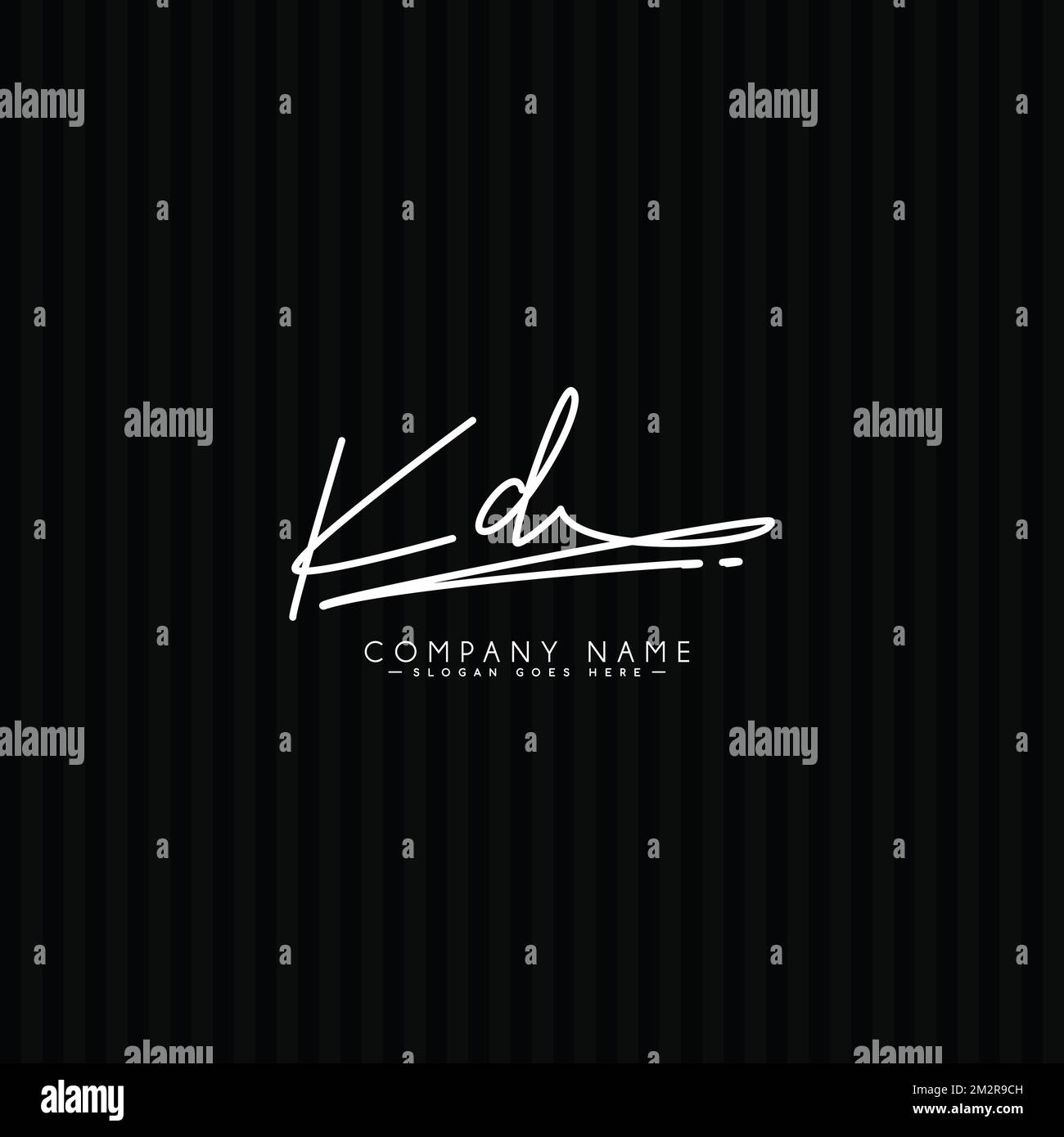 KD Handwritten Signature logo - Vector Logo Template for Beauty ...