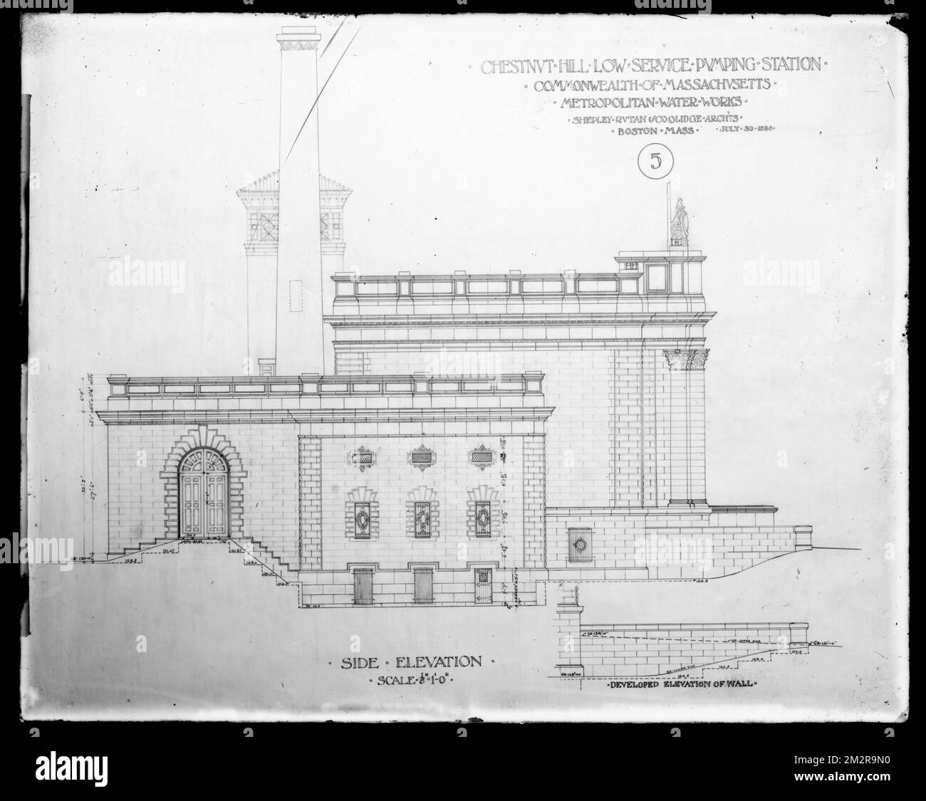 Engineering Plans, Chestnut Hill Low Service Pumping Station, plan ...