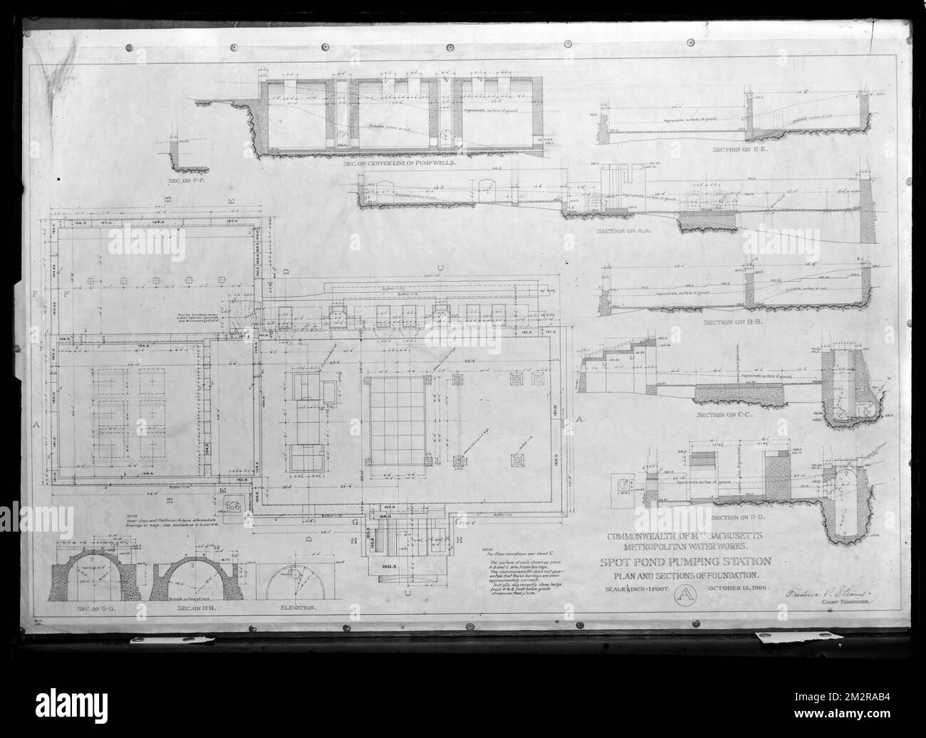 Engineering Plans, Distribution Department, Northern High Service Spot ...