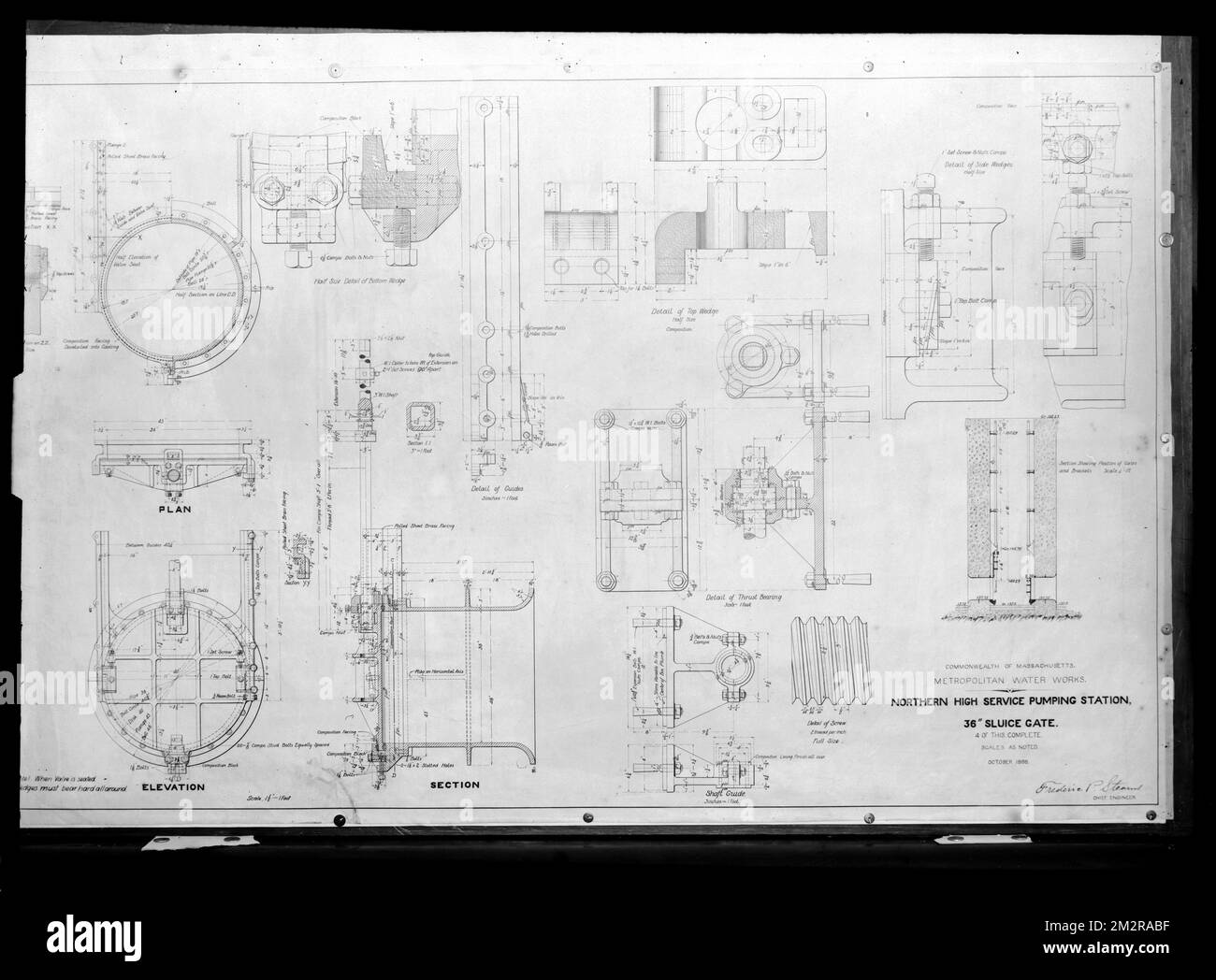 Engineering Plans, Distribution Department, Northern High Service Spot ...