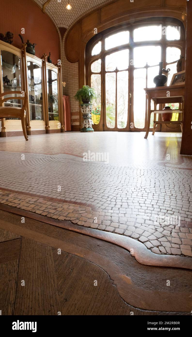 Illustration picture taken during a press visit to the Horta Museum in ...