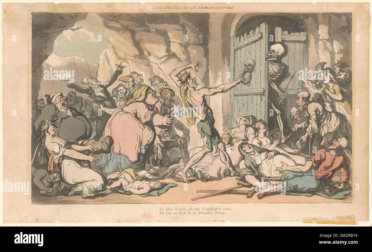 The English dance of death, second volume. Plate 12. Death's door ...