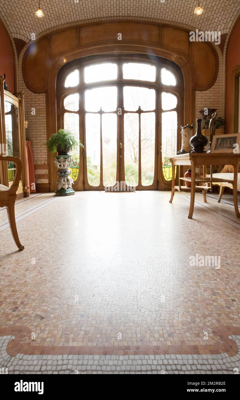 Illustration picture taken during a press visit to the Horta Museum in ...