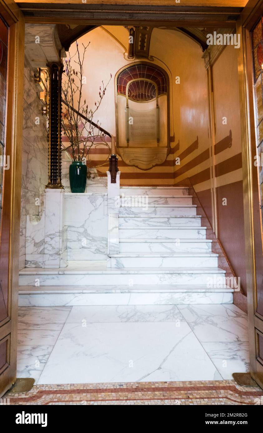 Illustration picture taken during a press visit to the Horta Museum in ...