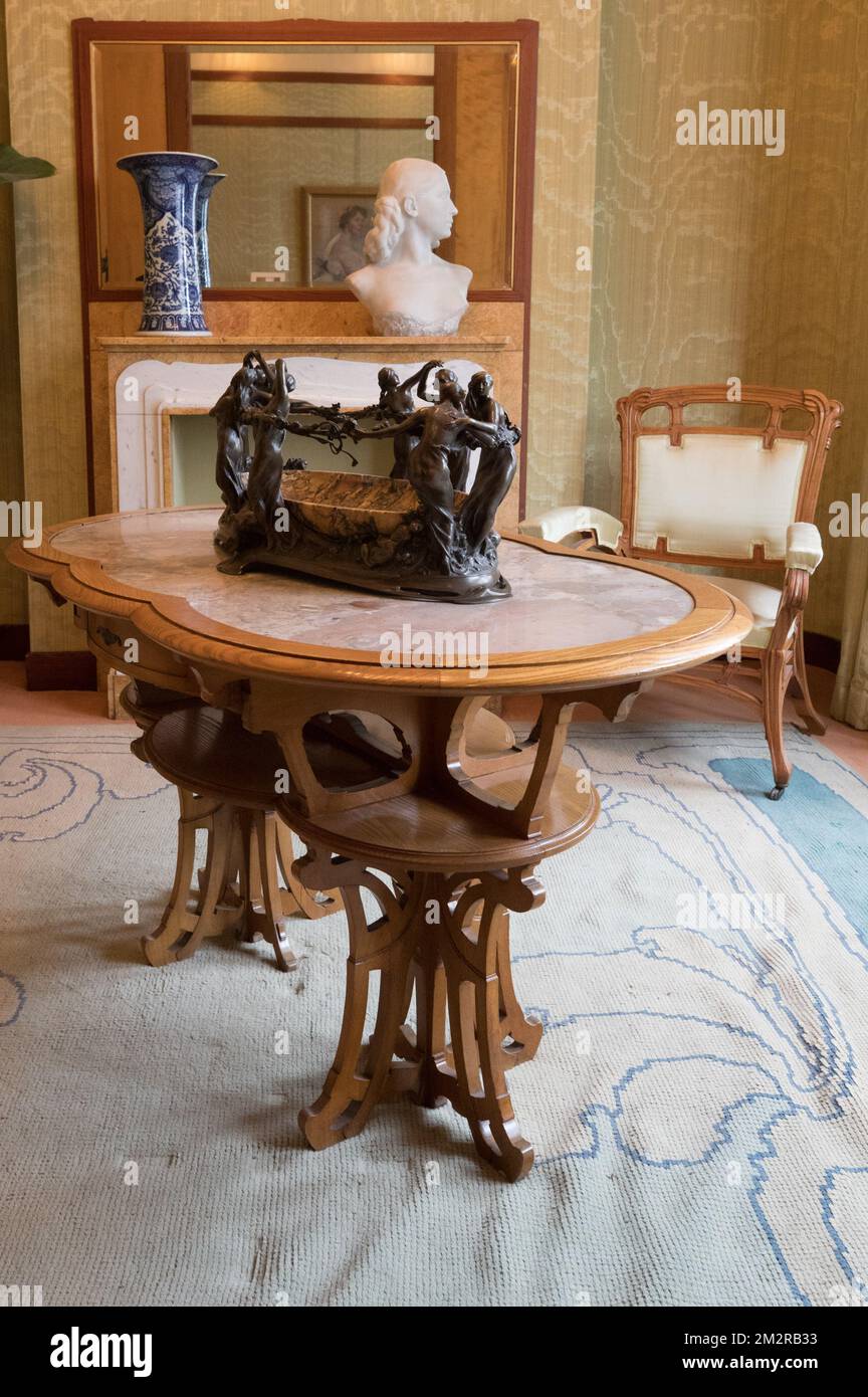 Illustration picture taken during a press visit to the Horta Museum in ...