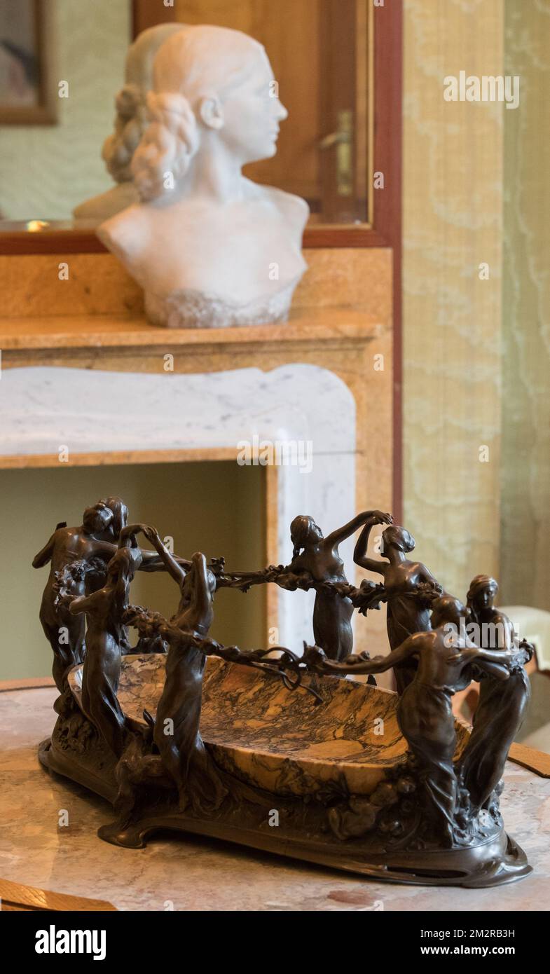 Illustration picture taken during a press visit to the Horta Museum in ...