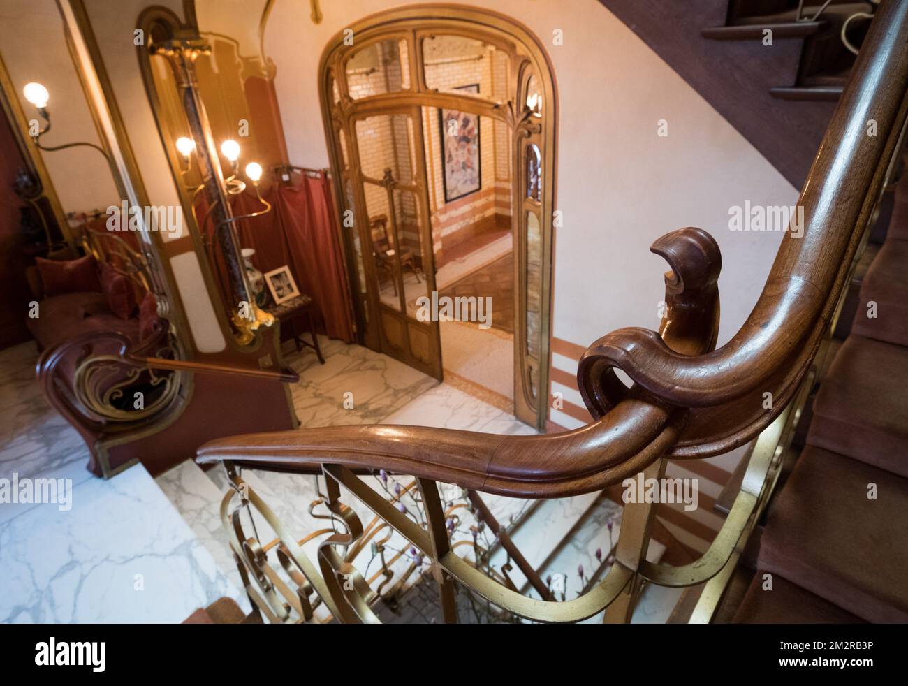 Illustration picture taken during a press visit to the Horta Museum in ...