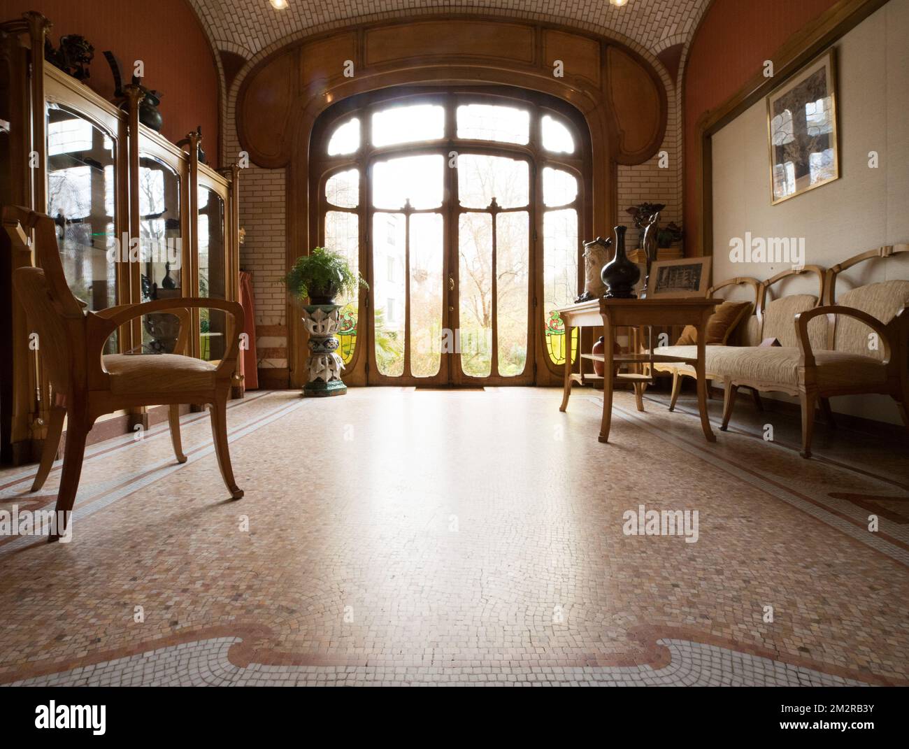 Illustration picture taken during a press visit to the Horta Museum in ...