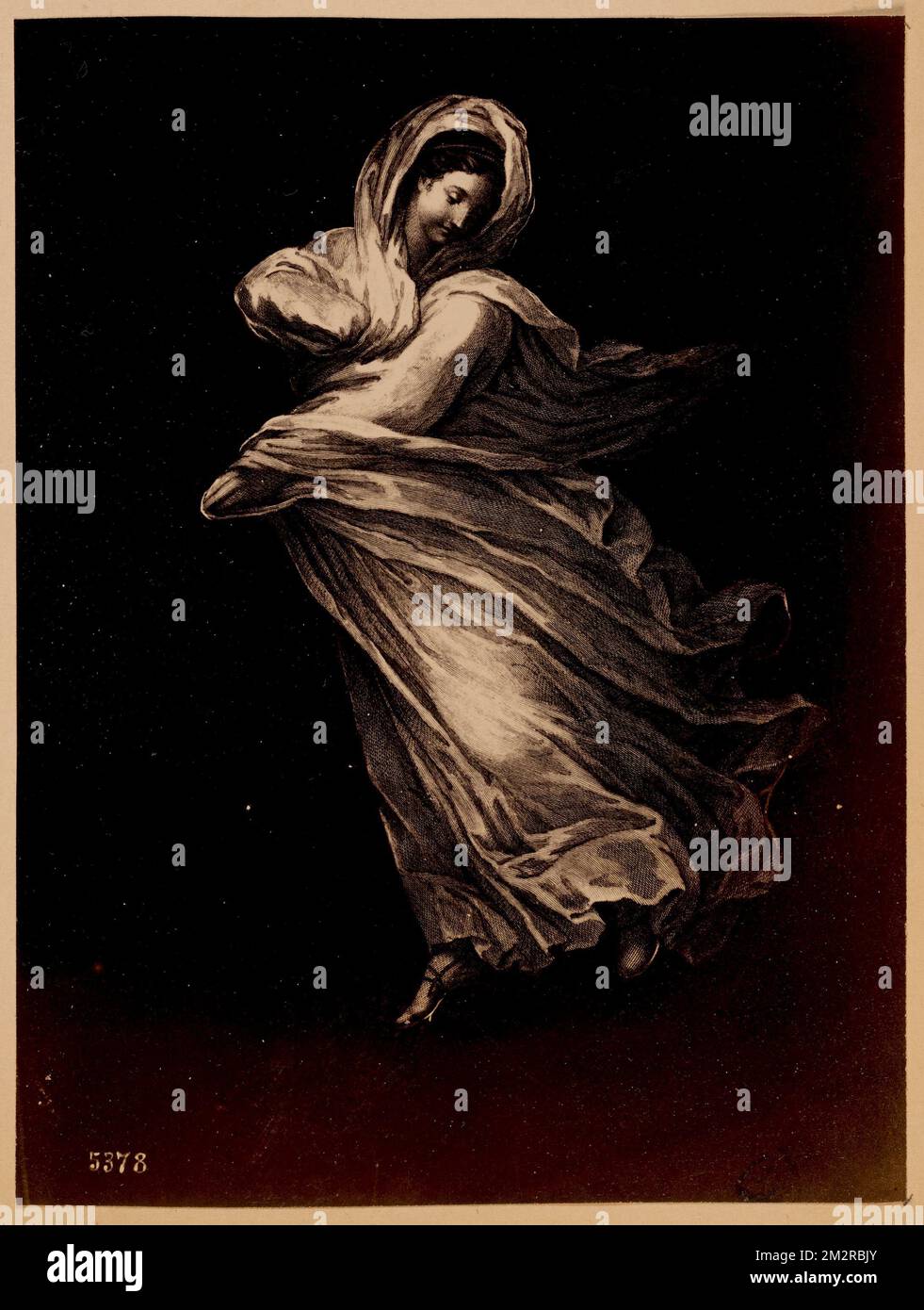 Engraving by Antonio Ricciani of wall painting from Herculaneum ...