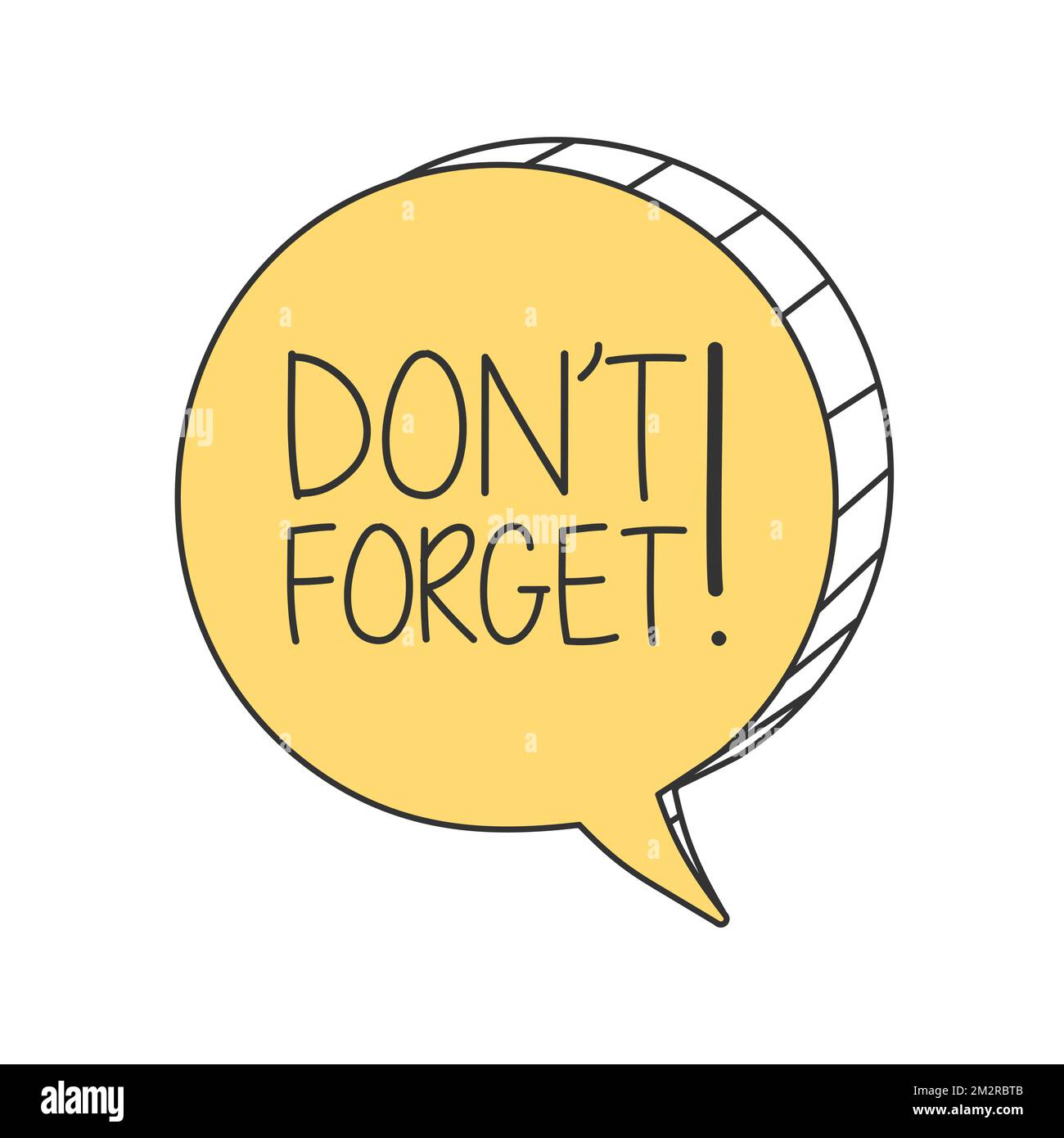 Don't forget speech bubble. Vector illustration eps 10 Stock Vector ...