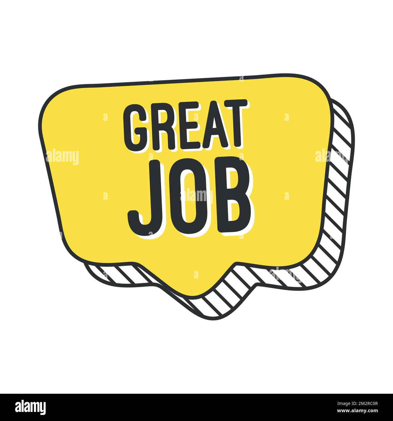 Great job on speech bubble. Vector illustration EPS 10 Stock Vector ...