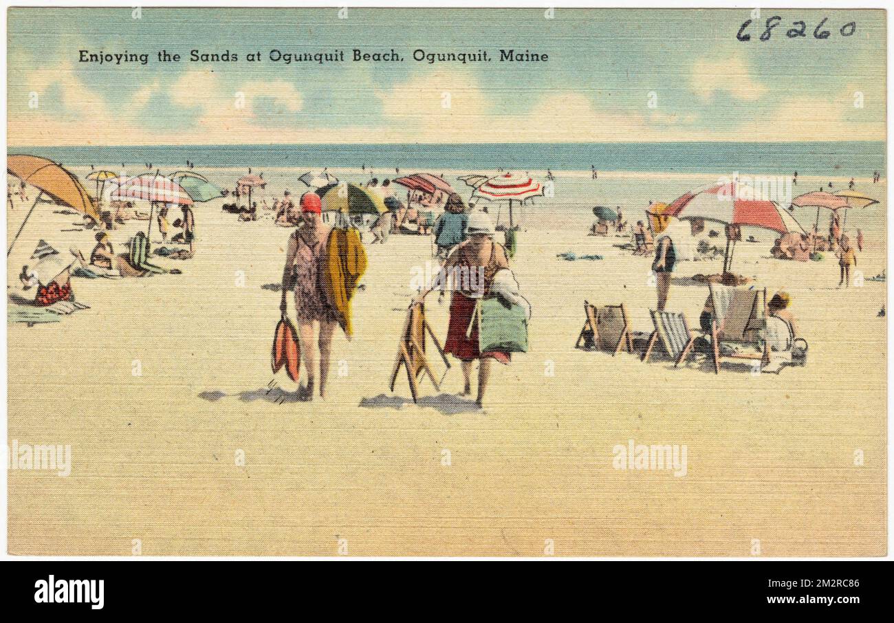 Ogunquit beach beaches hi-res stock photography and images - Alamy