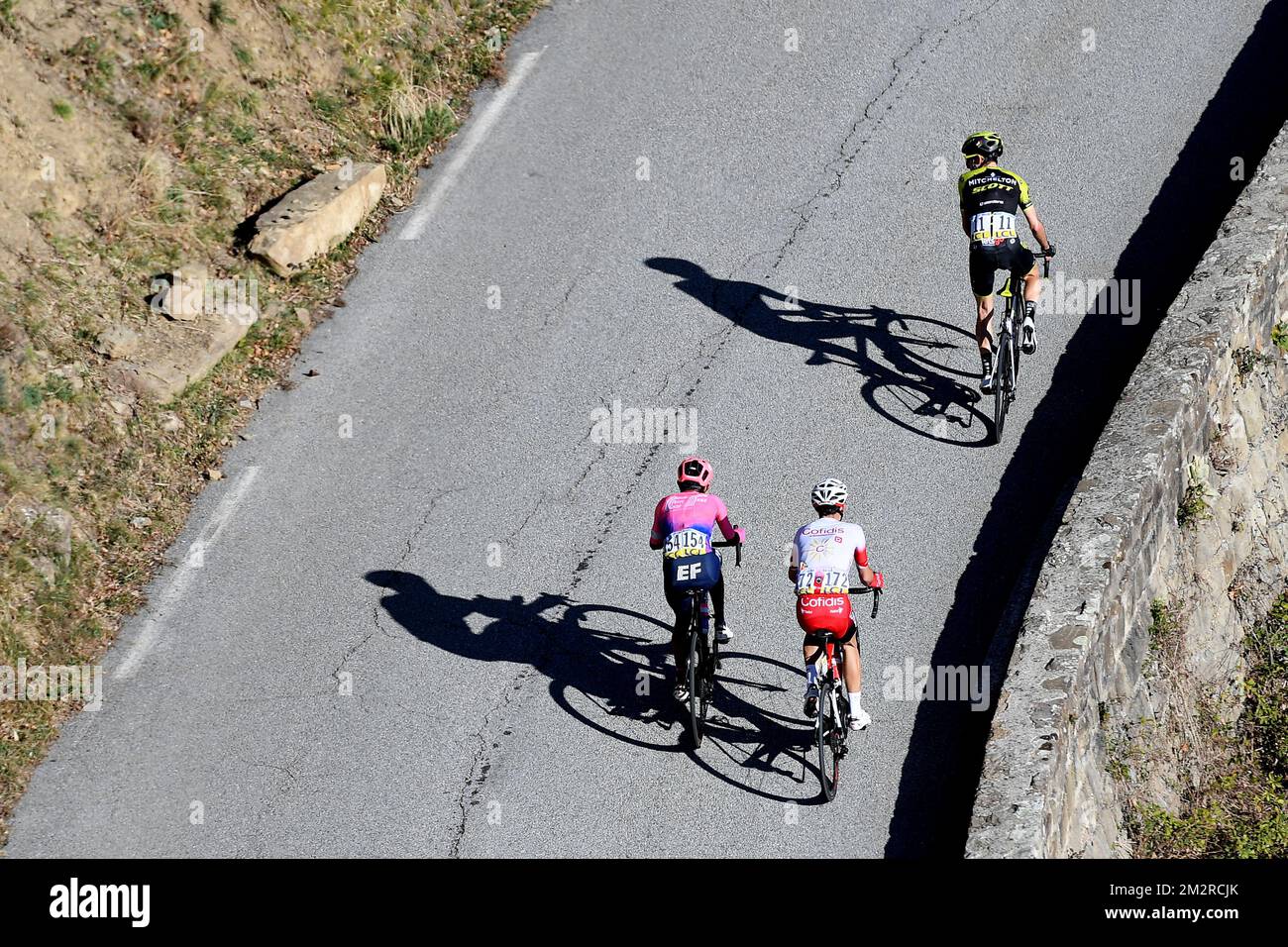 Illustration picture taken during the seventh stage of the 77th edition ...