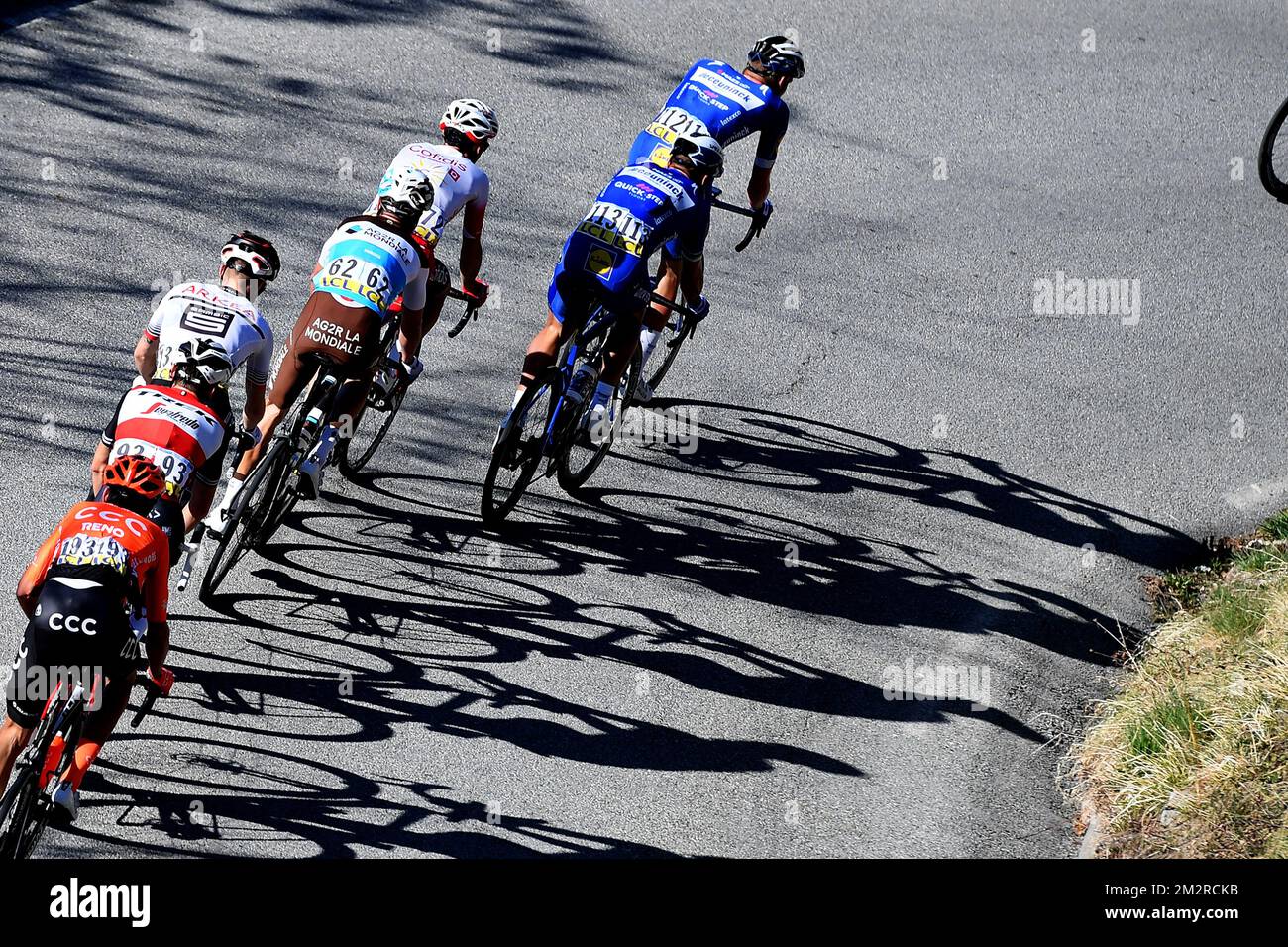 Illustration picture taken during the seventh stage of the 77th edition ...