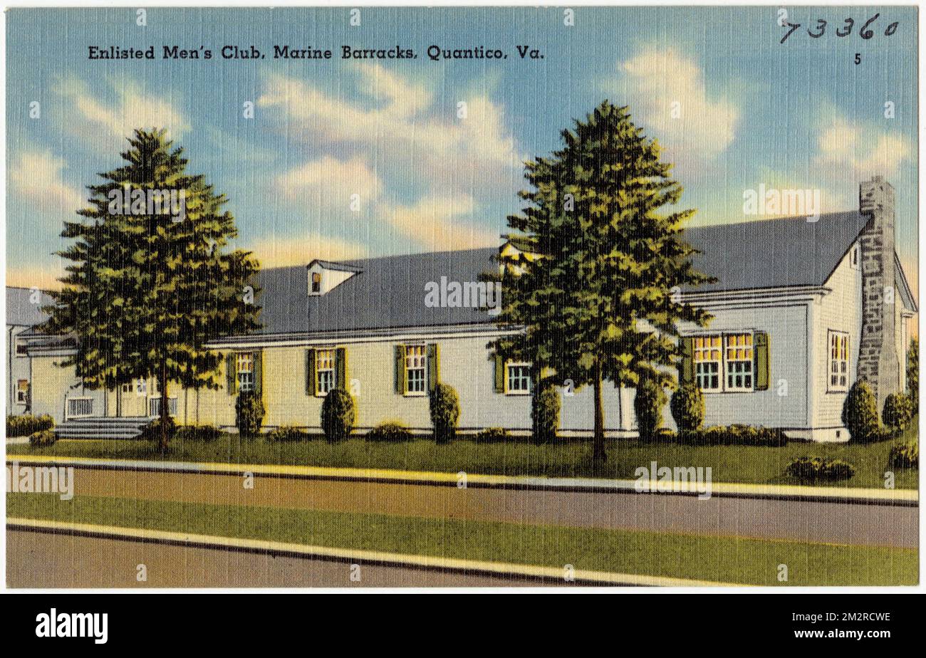 Enlisted Men's Club, Marine Barracks, Quantico, Va. , Military ...