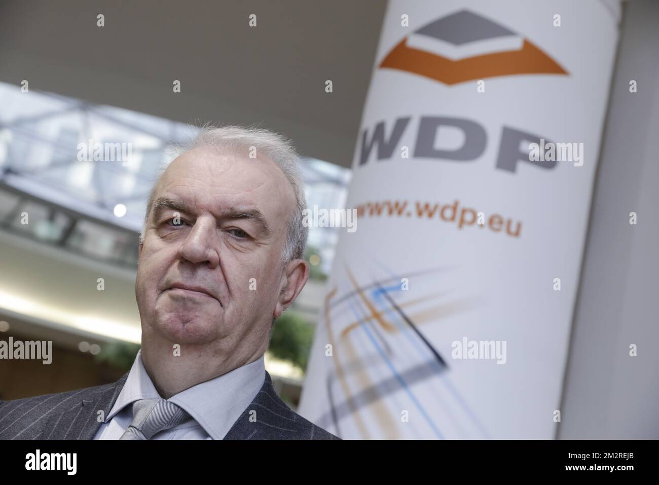 WDP Chairman of the board Mark Duyck pictured during the bell ceremony ...