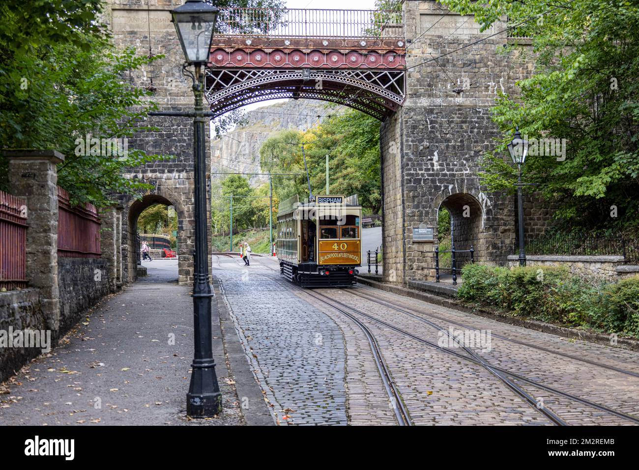 Blackpool & Fleetwood Tram No 40, National Tramway Museum, Crich ...
