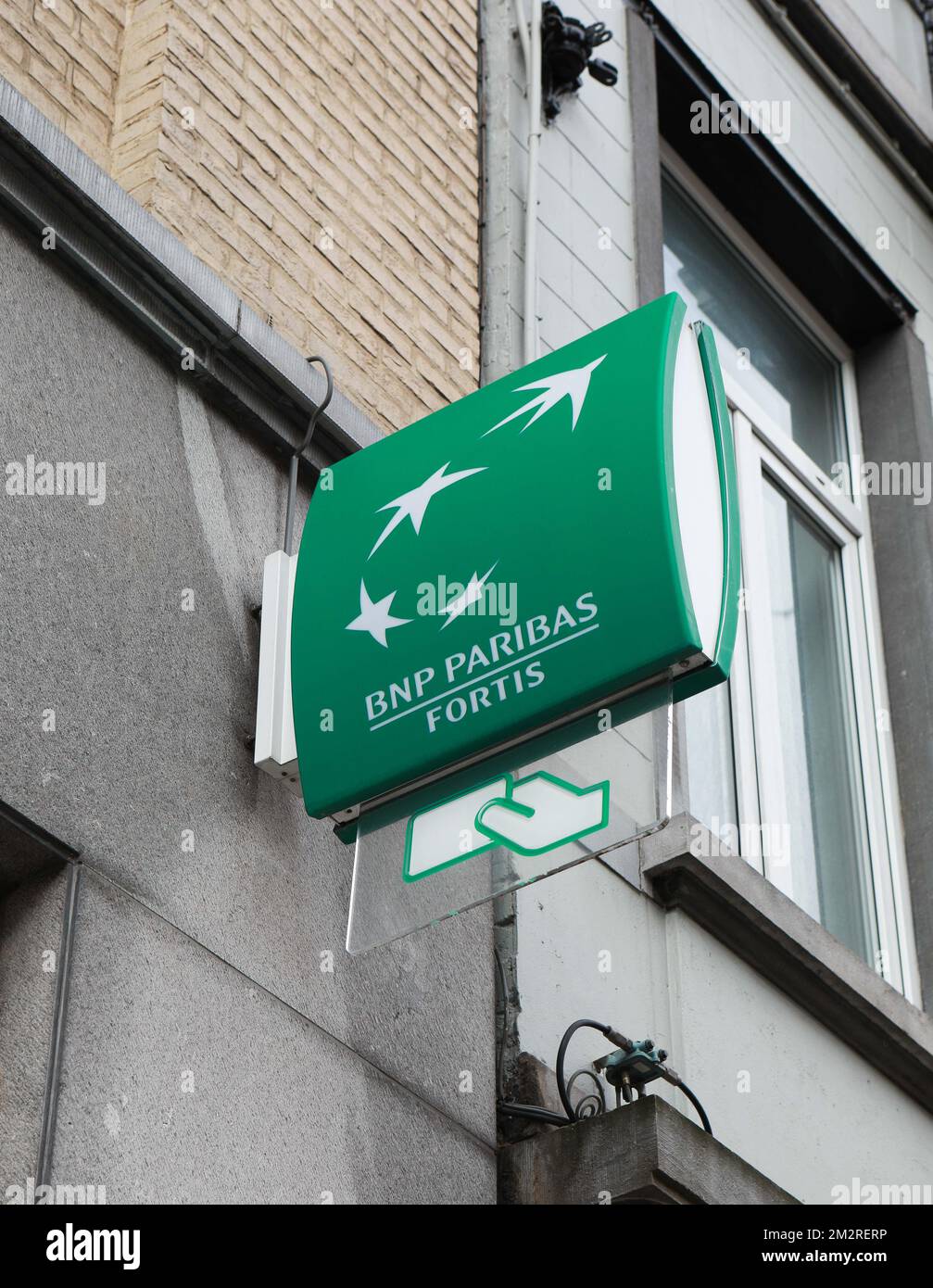 Illustration picture shows Bascule BNP Paribas Fortis logo BNP Paribas ...