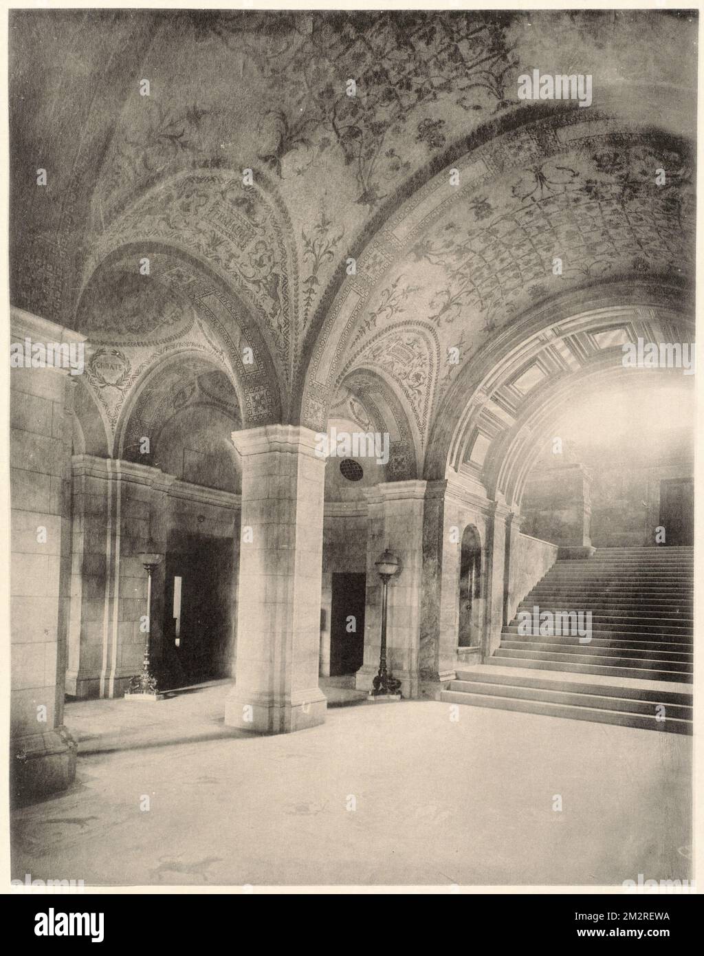 The entrance hall. , Public libraries, Entrance halls, Stairways ...