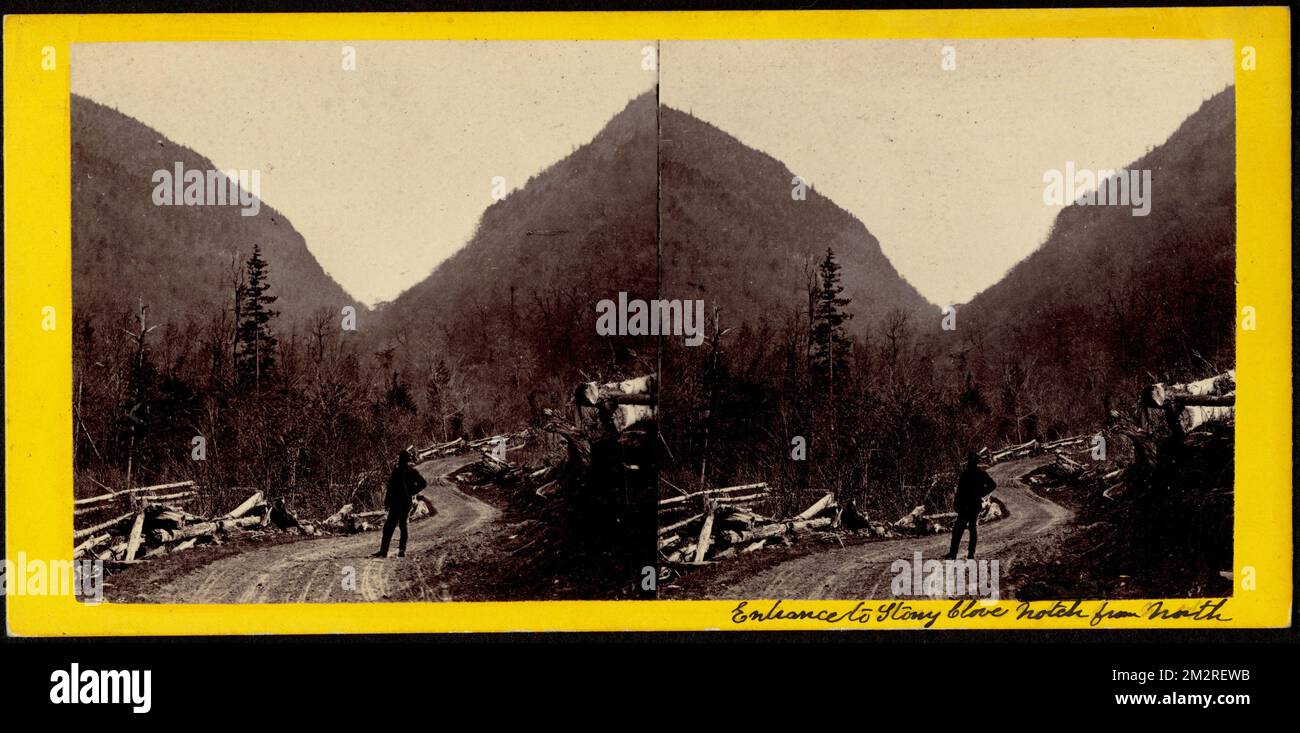 Entrance from the north to Stony Clove Notch , Mountains, Passes ...