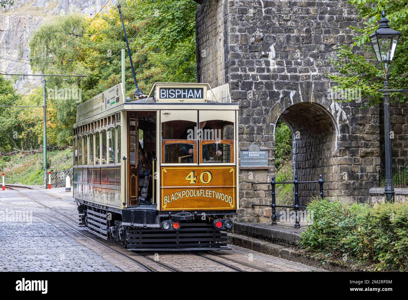 Blackpool & Fleetwood Tram No 40, National Tramway Museum, Crich ...