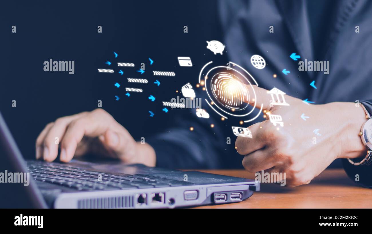 futuristic digital processing of biometric identification fingerprint ...