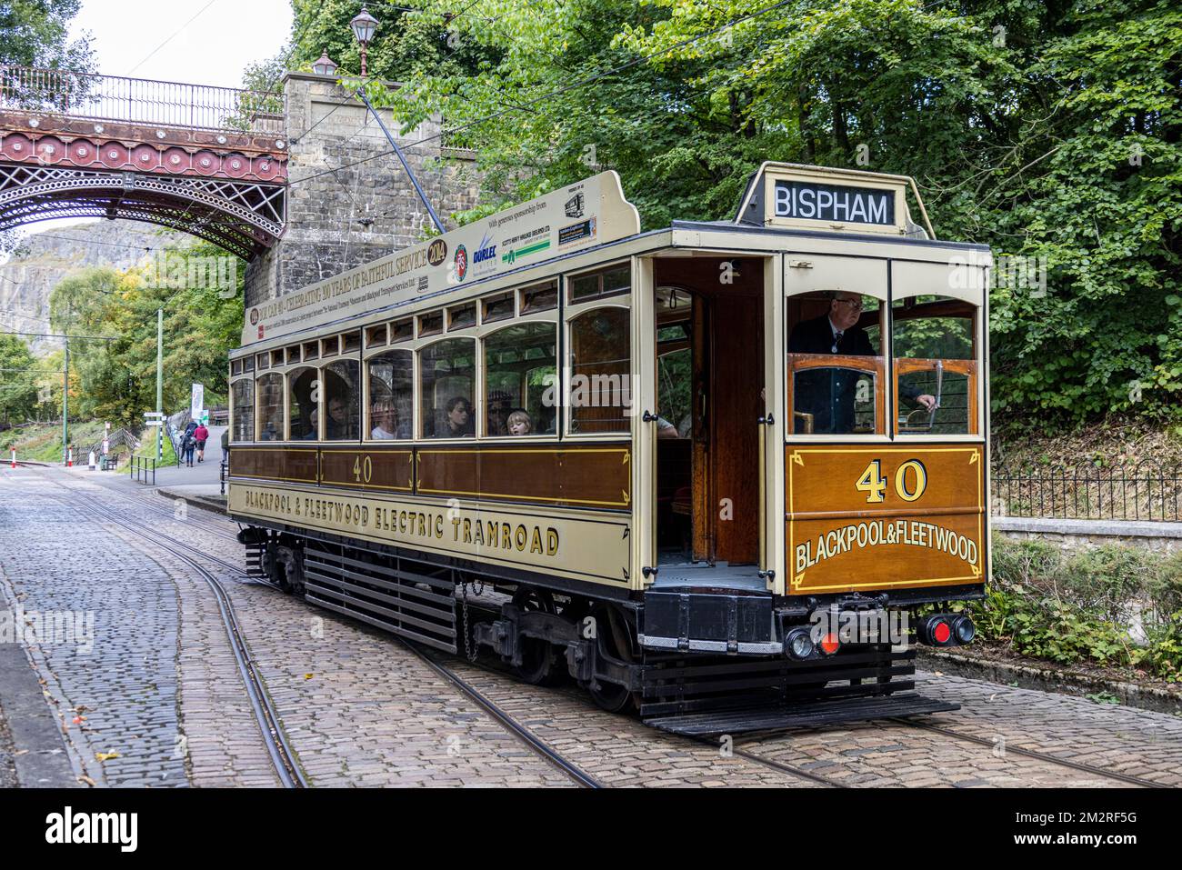 Blackpool & Fleetwood Tram No 40, National Tramway Museum, Crich ...