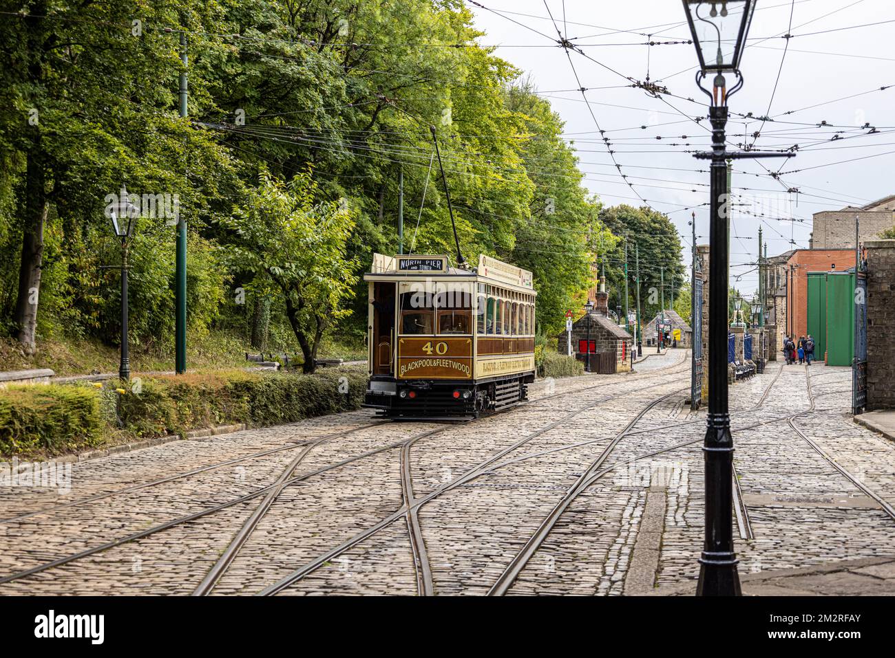 Blackpool & Fleetwood Tram No 40, National Tramway Museum, Crich ...