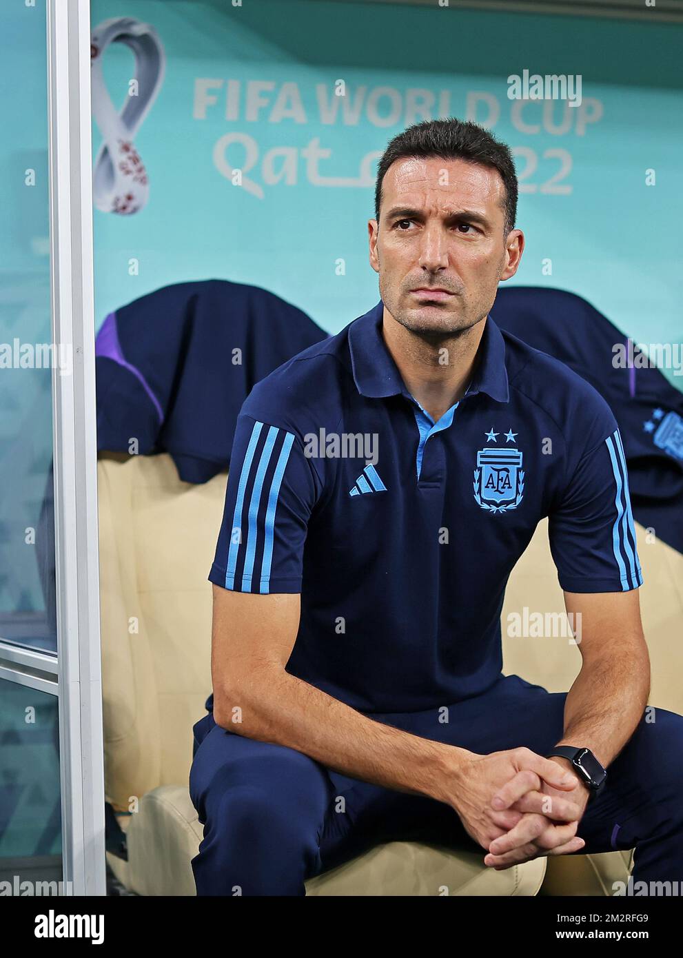Argentina head coach Lionel Scaloni during the FIFA World Cup Qatar ... Argentina head coach Lionel Scaloni during the FIFA World Cup Qatar ...