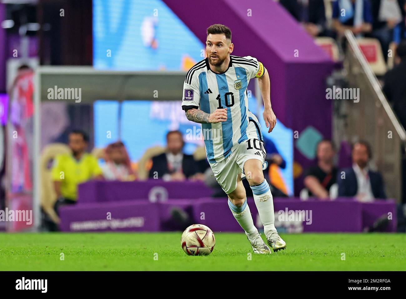Lionel Messi of Argentina during the FIFA World Cup Qatar 2022 match ...
