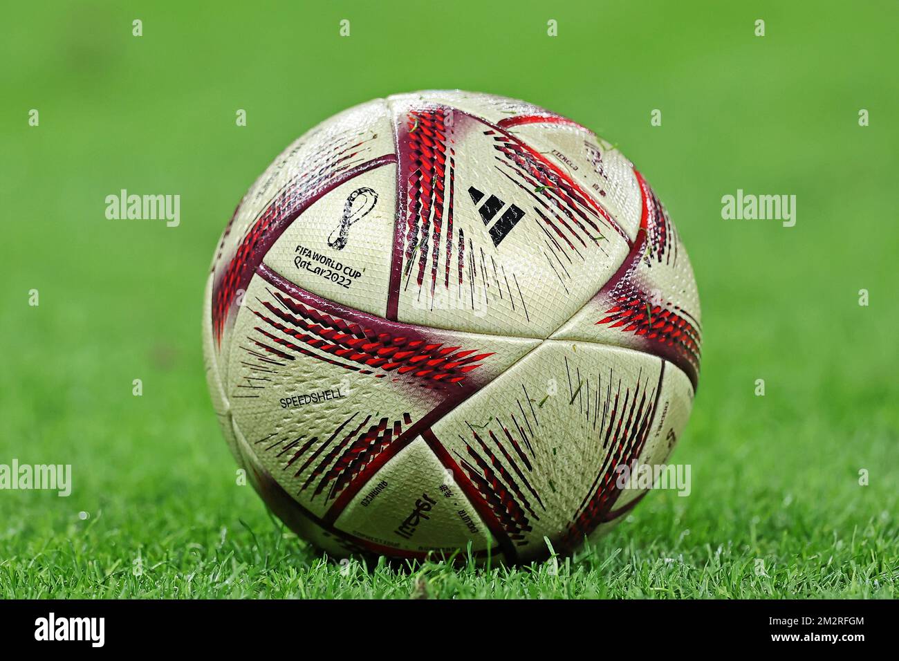 The FIFA World Cup official ball Al Hilm during the FIFA World Cup ...