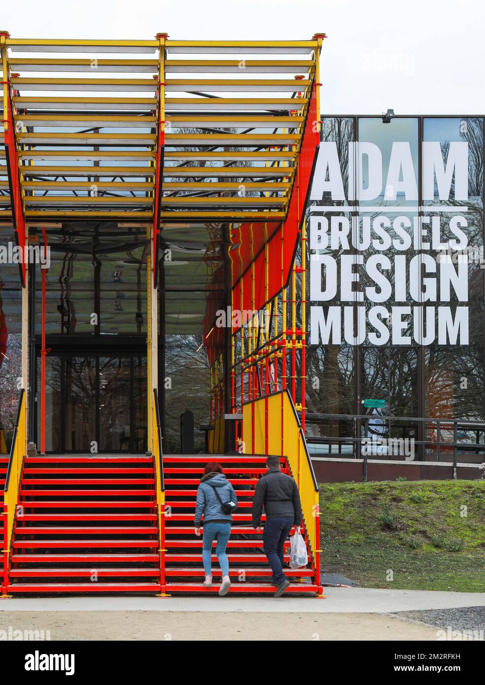 Illustration picture shows the entrance to ADAM Brussels Design Museum ...