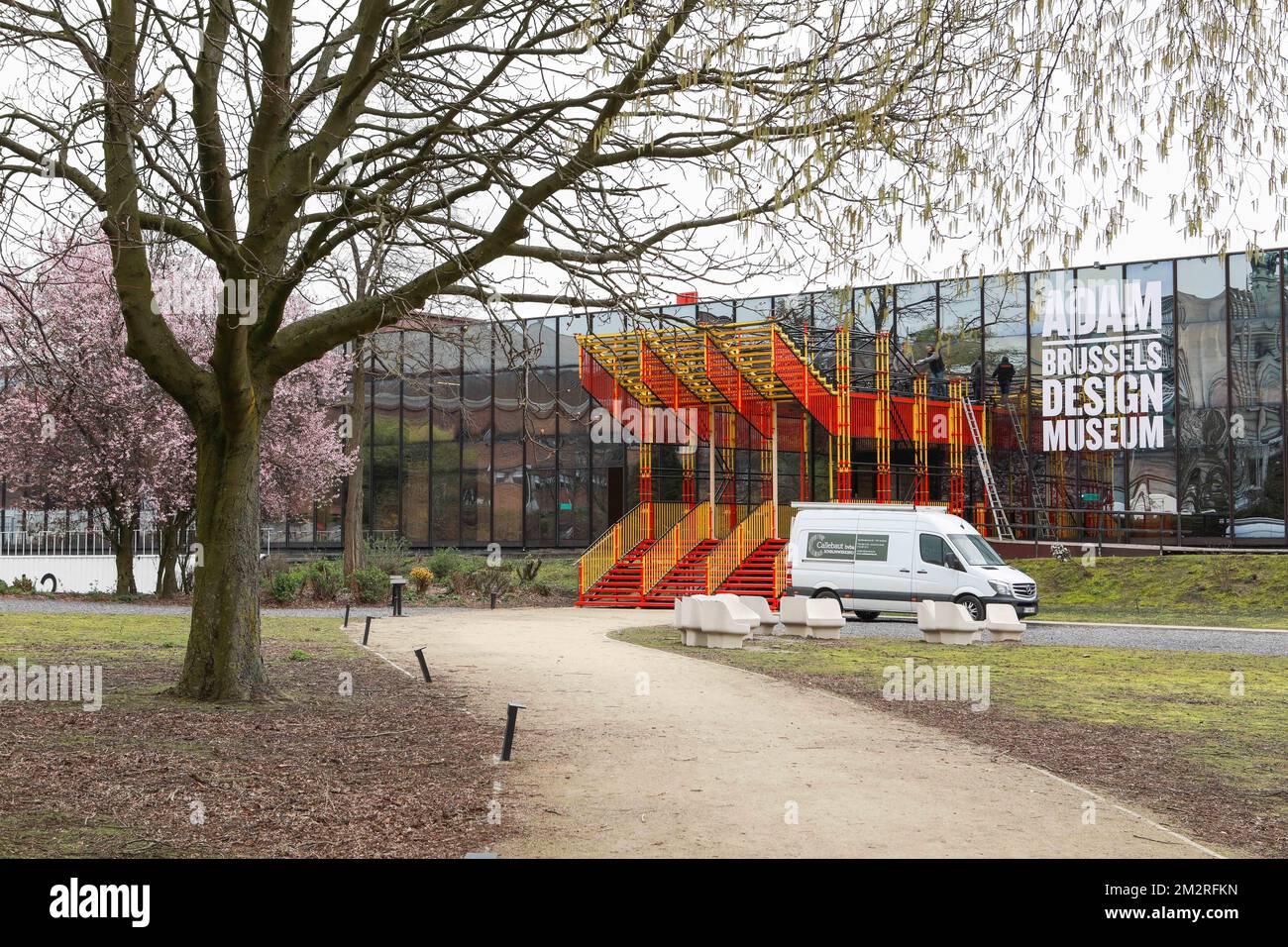 Illustration picture shows the entrance to ADAM Brussels Design Museum ...