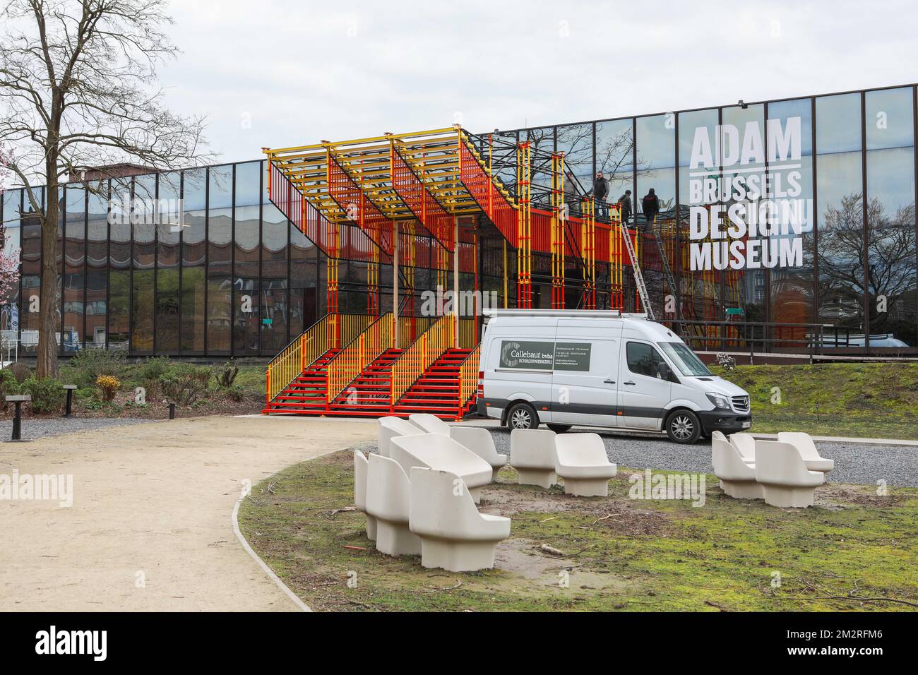 Illustration picture shows the entrance to ADAM Brussels Design Museum ...