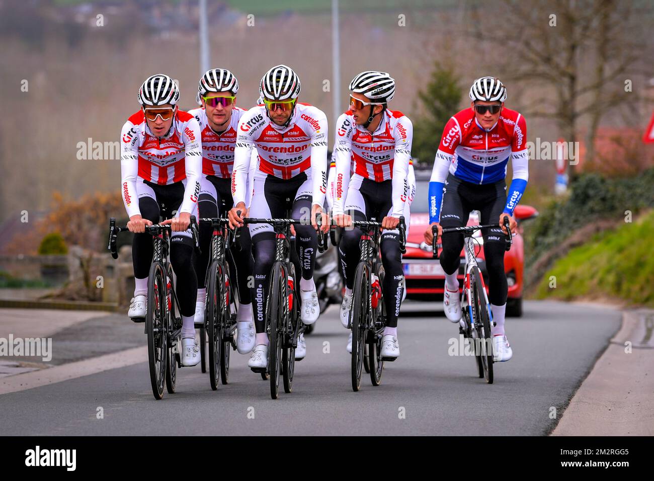 Corendon-Circus riders pictured in action on the Berendries during a ...