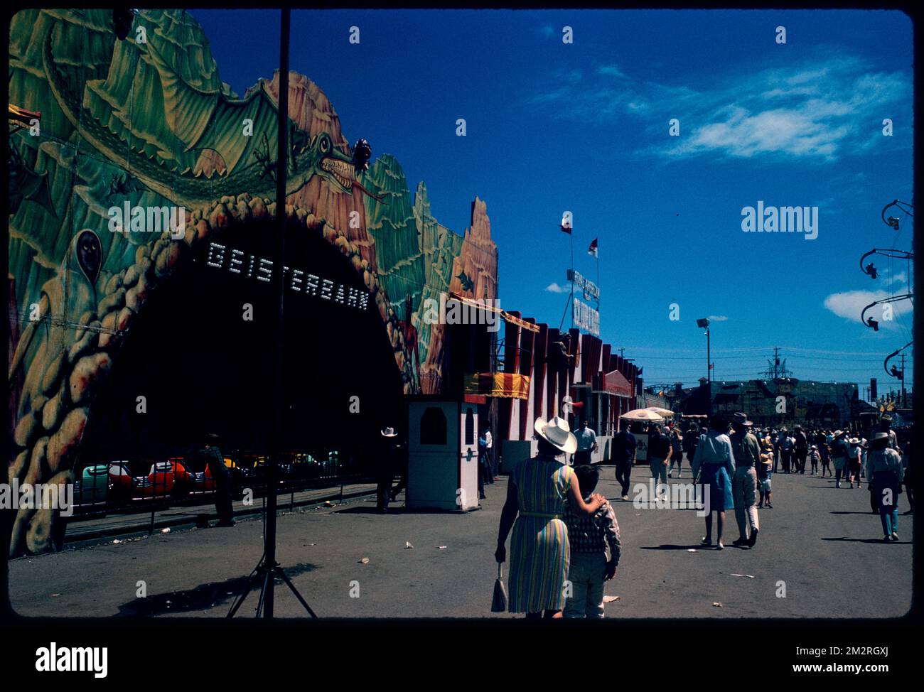 Entrance to Geisterbahn ride at Royal American carnival , Carnivals ...