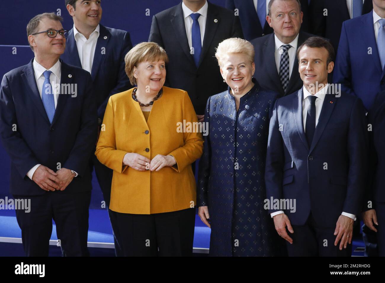 Finland Prime Minister Juha Sipila, Chancellor of Germany Angela Merkel ...