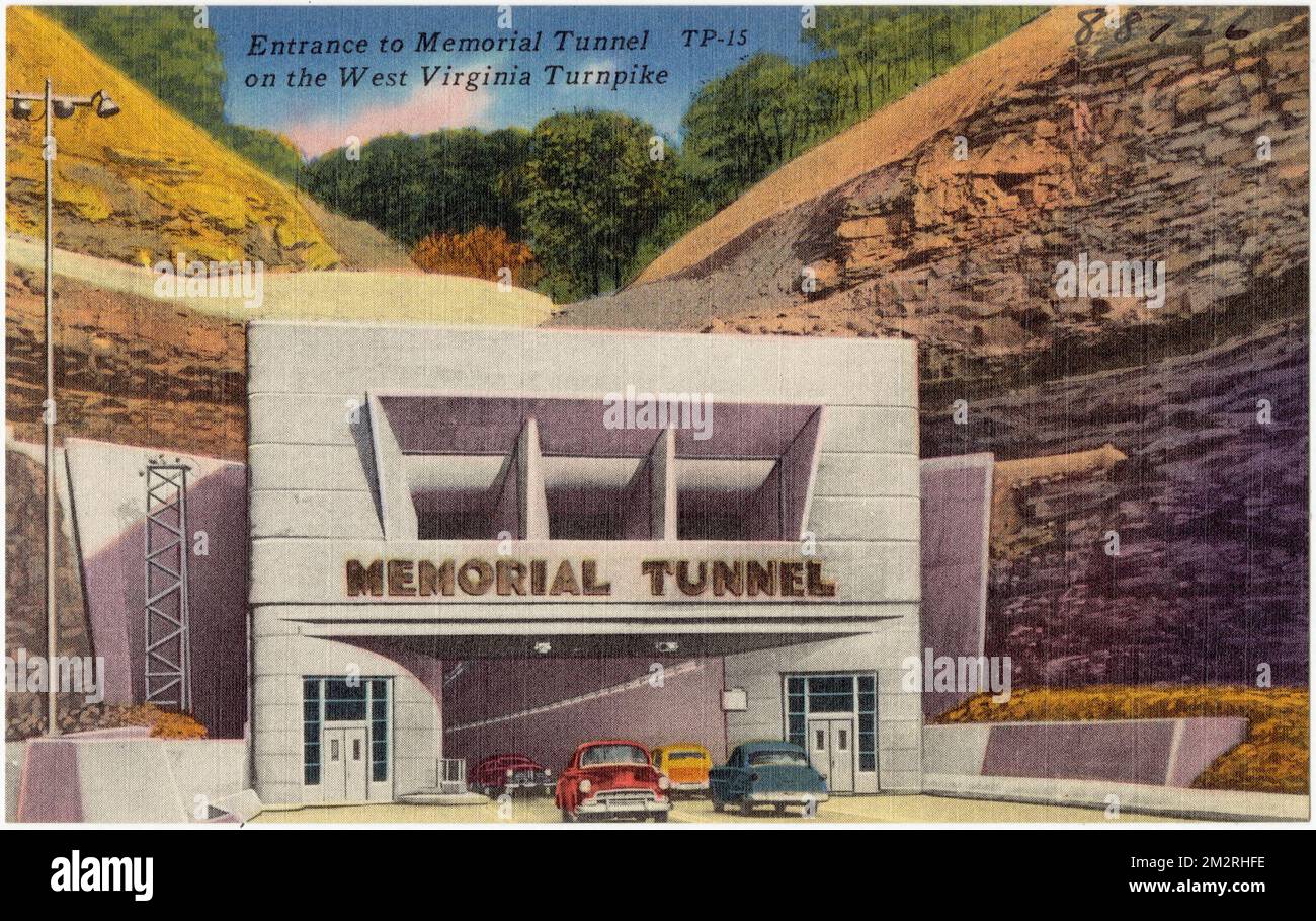 Entrance to Memorial Tunnel on the West Virginia Turnpike , Roads ...