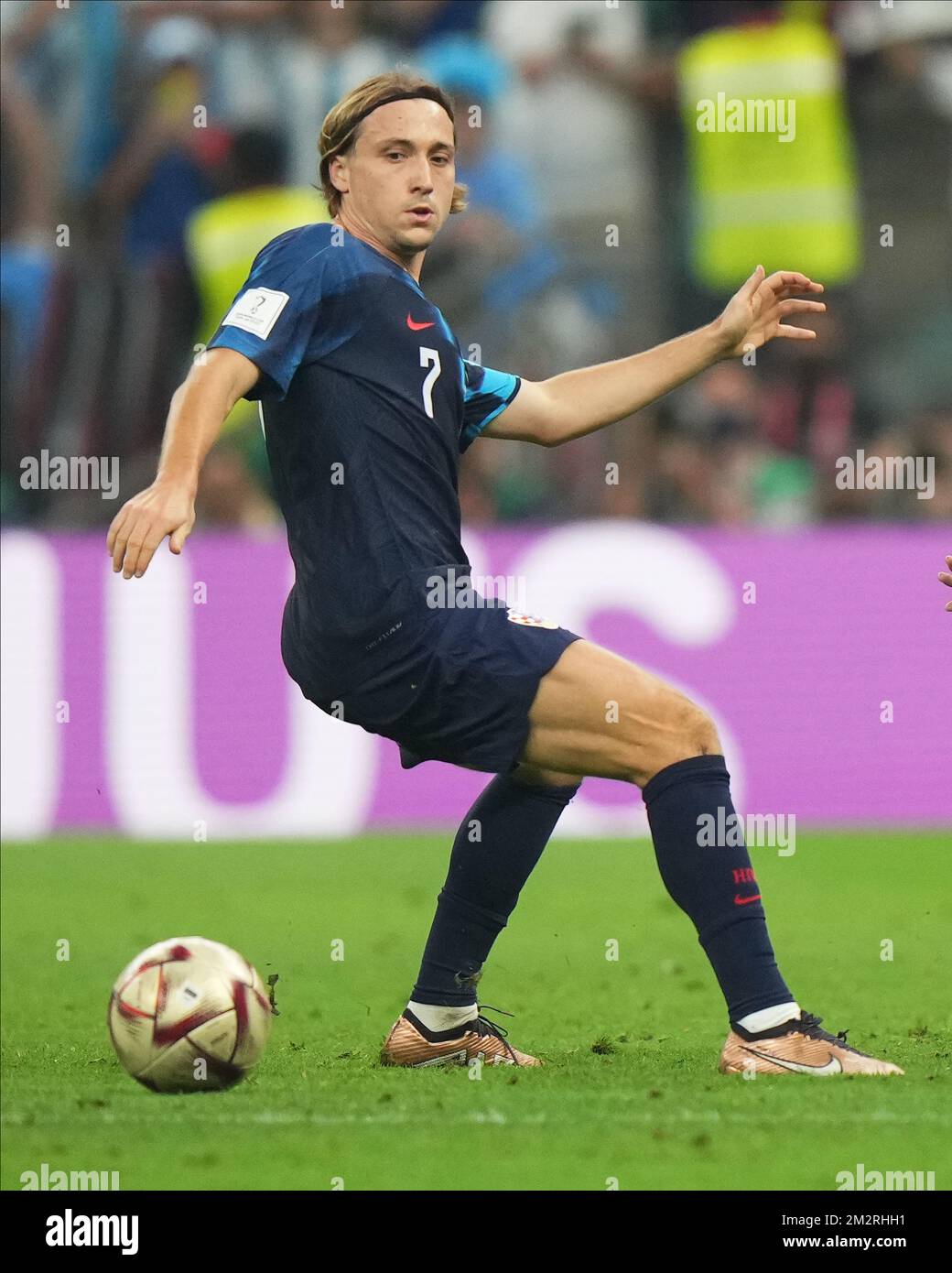 Lovro Majer of Croatia during the FIFA World Cup Qatar 2022 match, Semi ...
