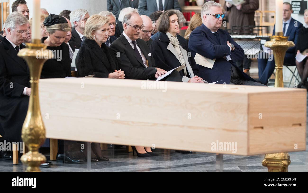 King Philippe - Filip, Queen Mathilde, Princess Astrid and Prince ...