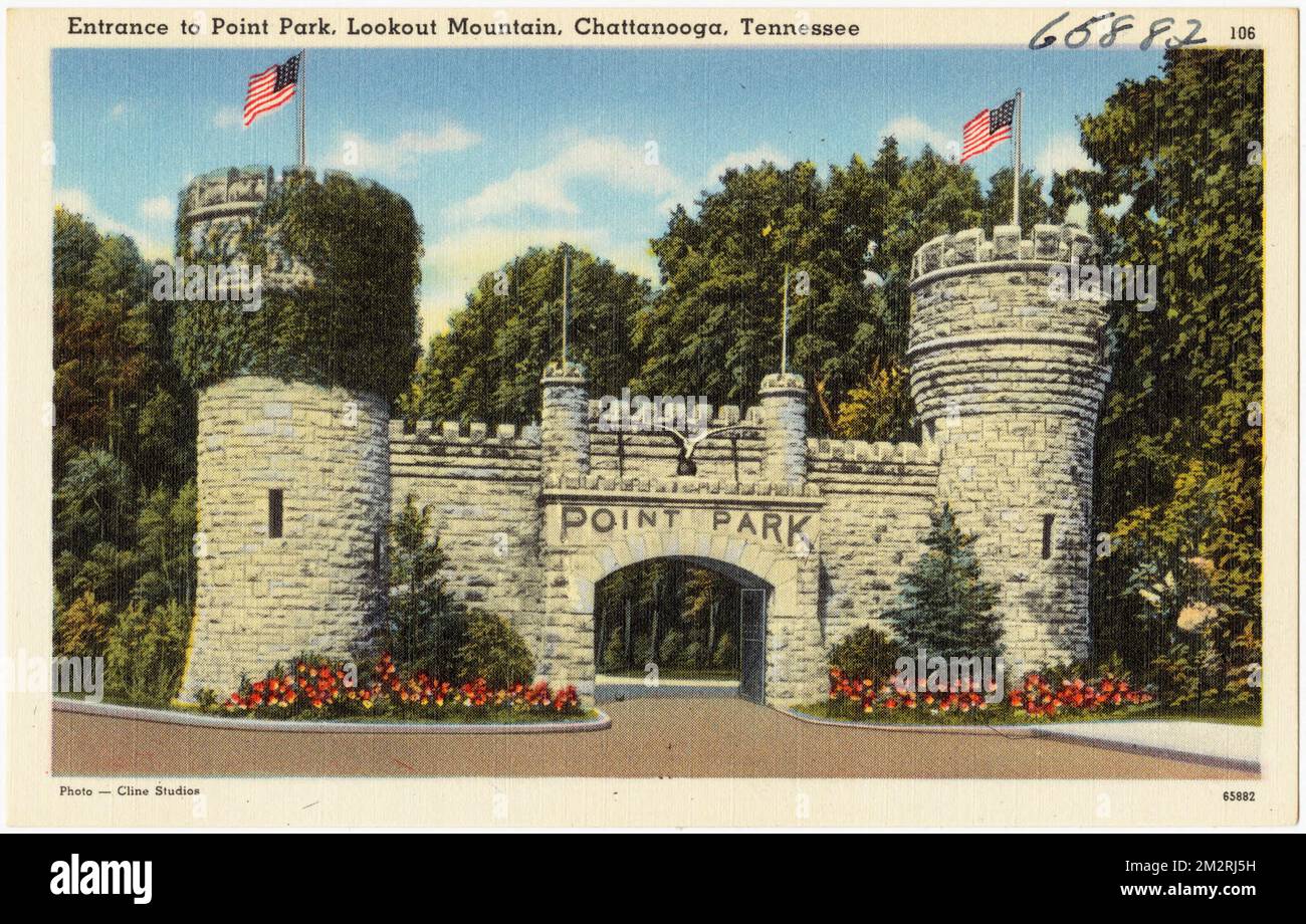 Entrance to Point Park, Lookout Mountain, Chattanooga, Tennessee ...