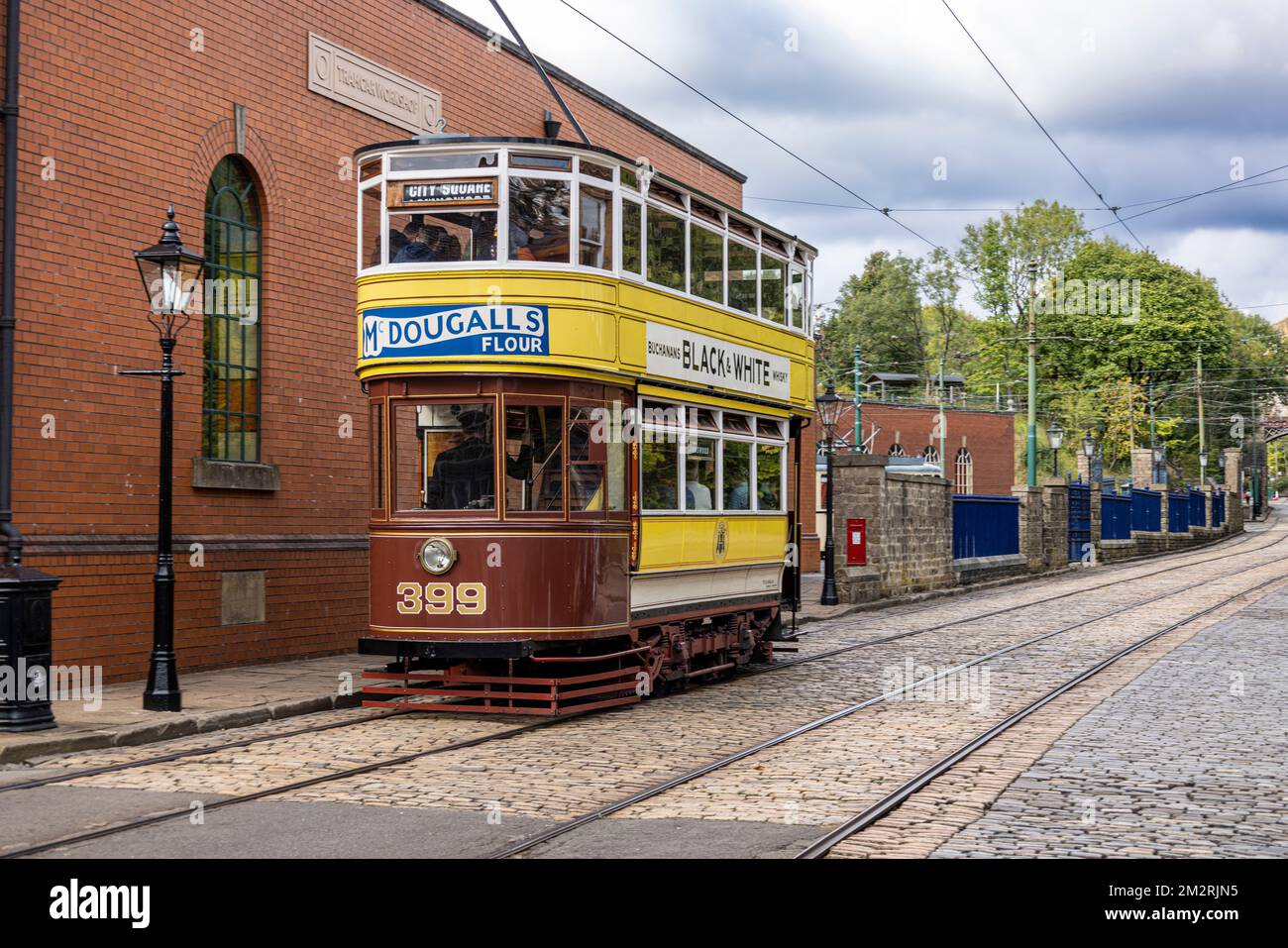 Leeds City Transport Tram No 399 National Tramway Museum Crich Matlock Derbyshire England