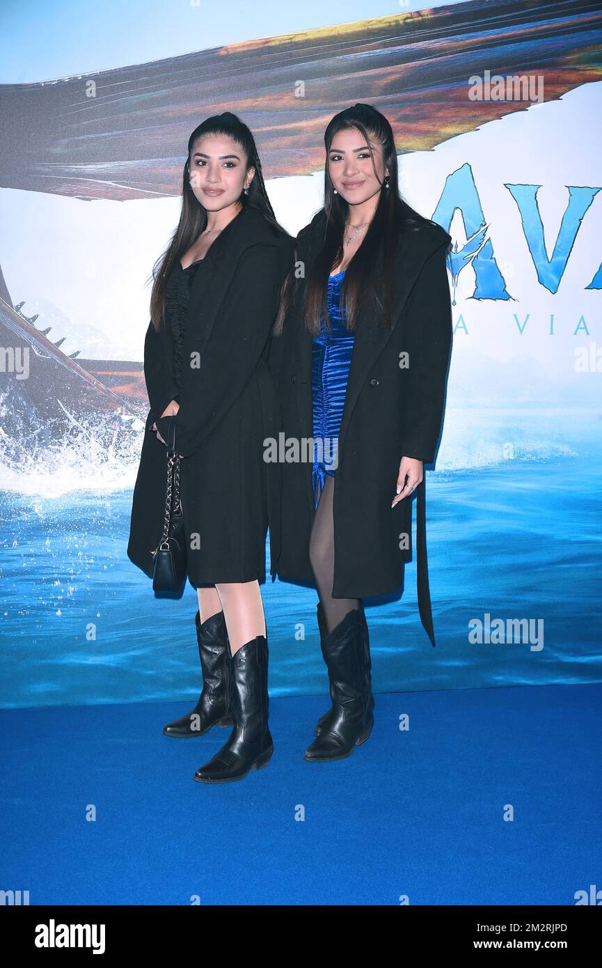 Milan, Italy. 14th Dec, 2022. Milan, preview of the film "Avatar - la ...